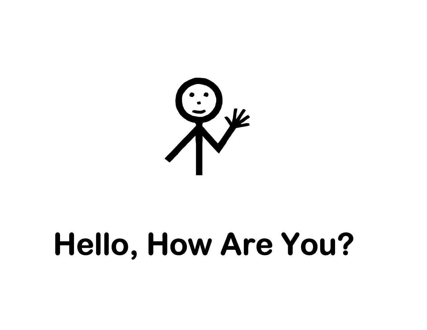 Hello How Are You Songsheet - Singing Hands